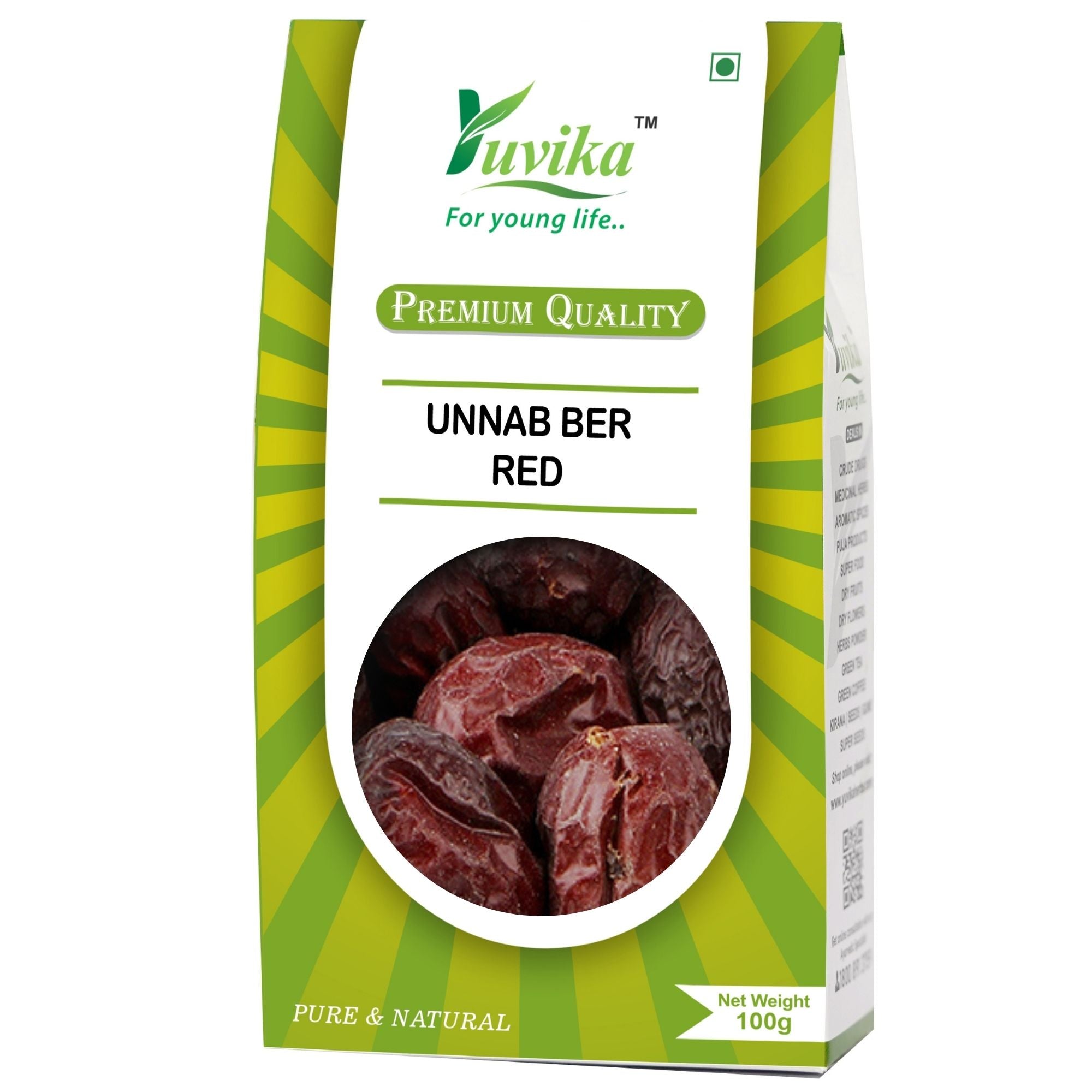 Unnab Ber Red - Zizyphus Sativa Gaetn - Jujube (100g) – YUVIKA