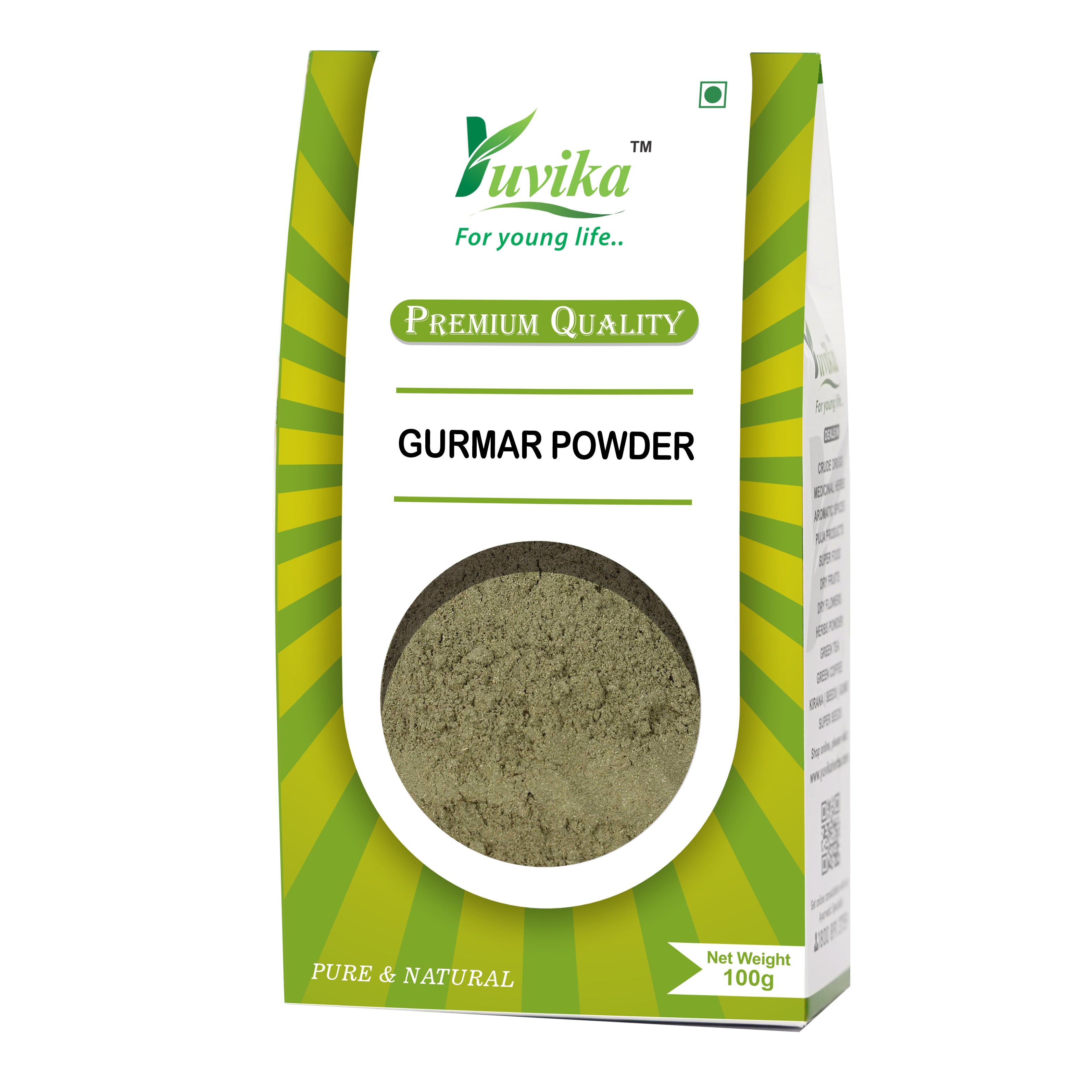 Gurmar Powder - Gudmar Powder - Gymnema Sylvestre (100G) – Yuvika Herbs ...