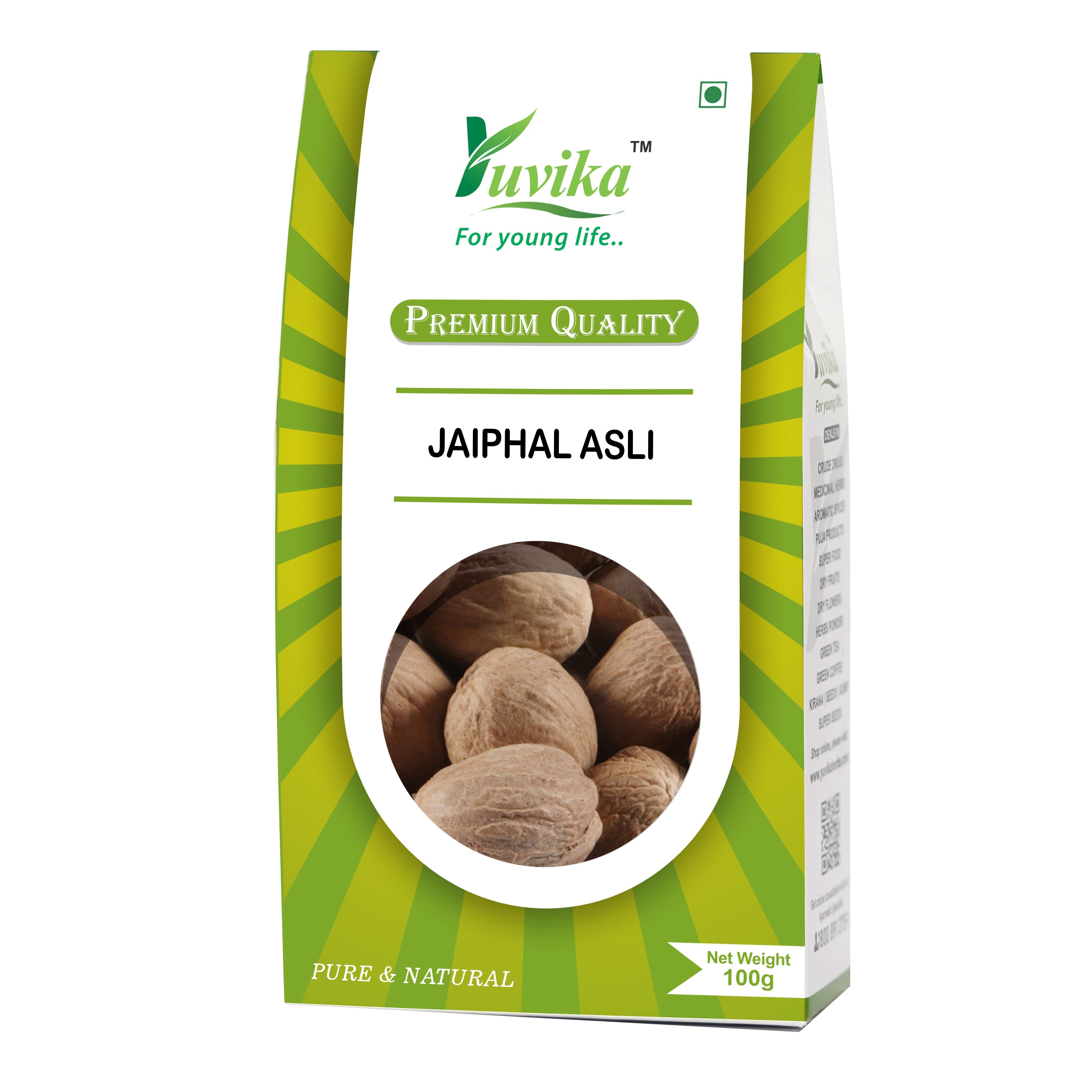 Jaiphal Asli - Jathikai - Myristica fragrans - Nutmeg (100g) – Yuvika ...