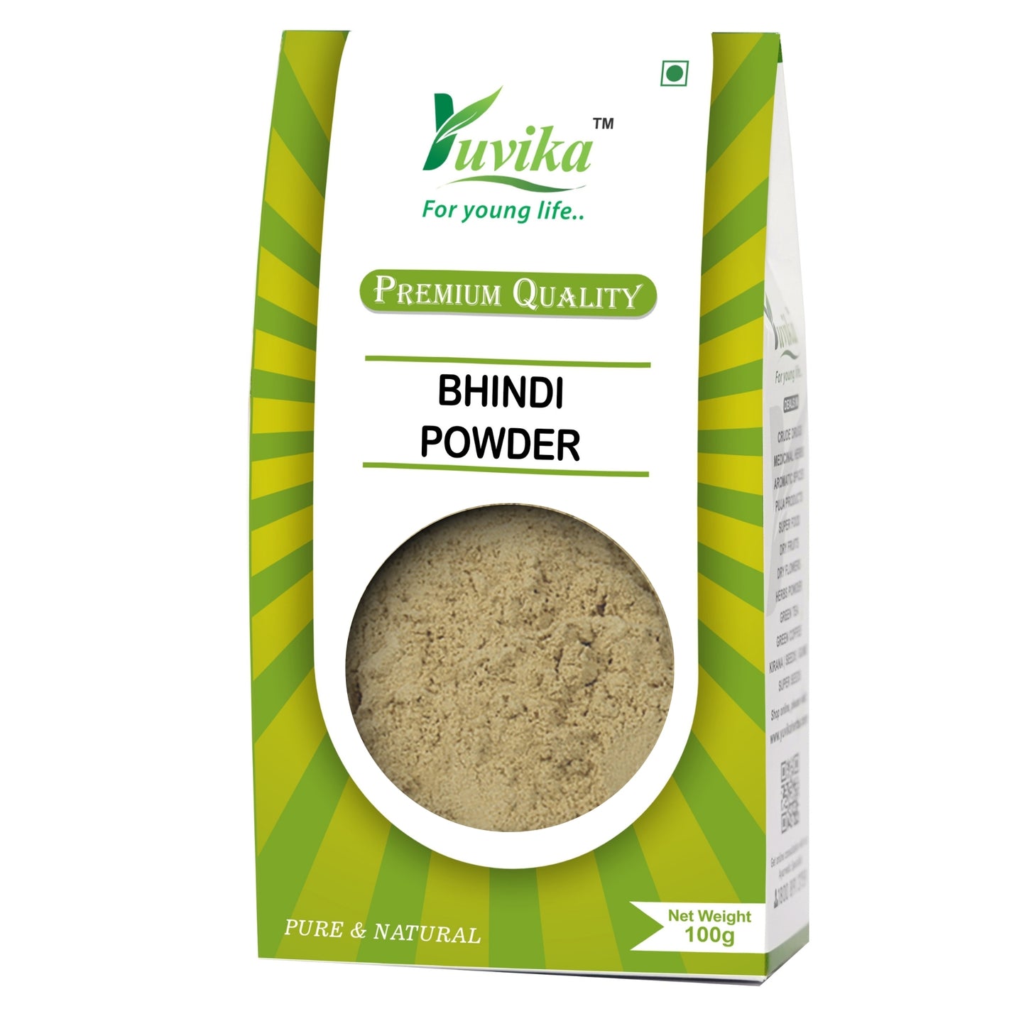Bhindi Powder - Dry Lady Finger Powder (100g) – YUVIKA